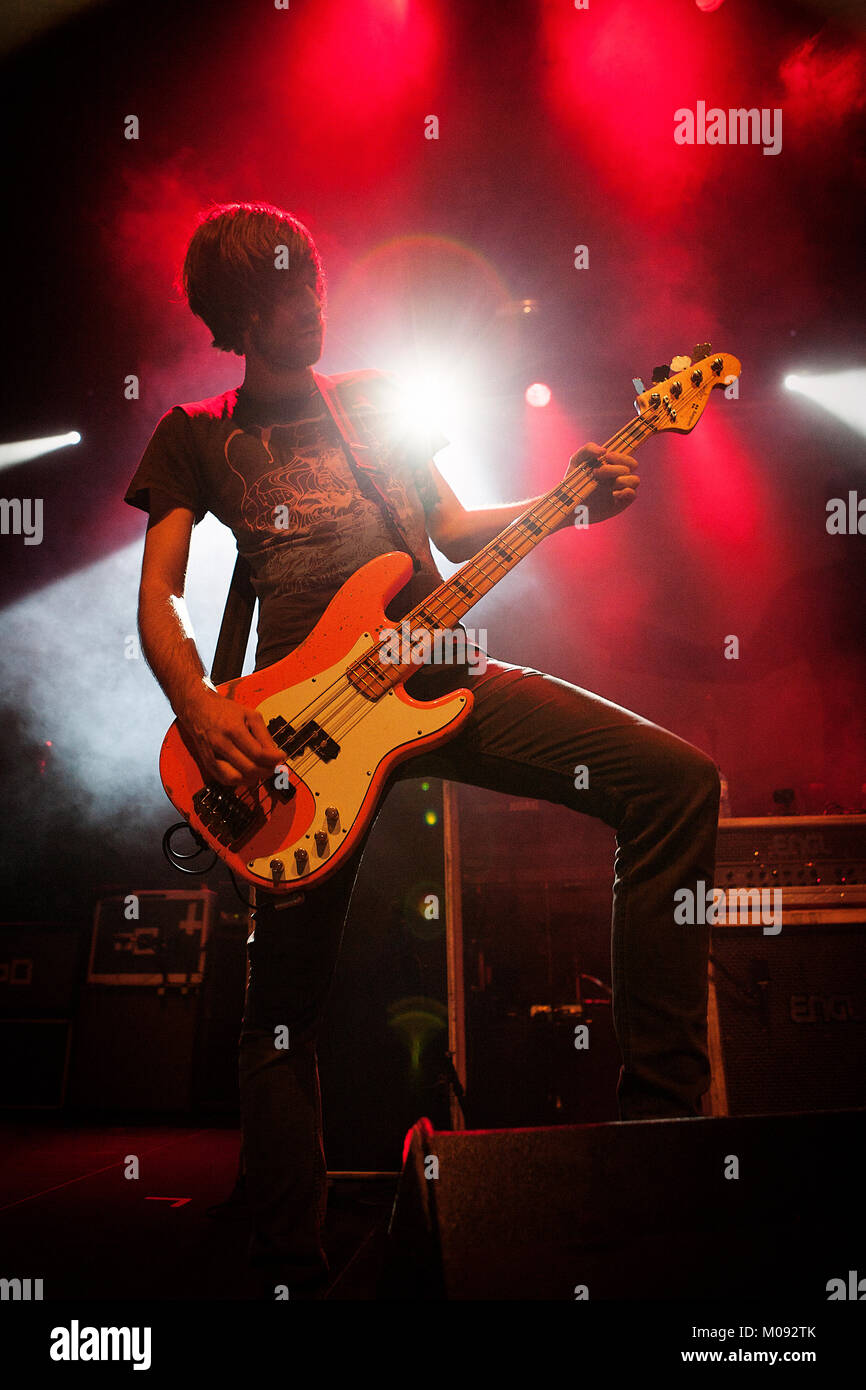 The Cologne-based German punk band KMPFSPRT performs a live concert at ...