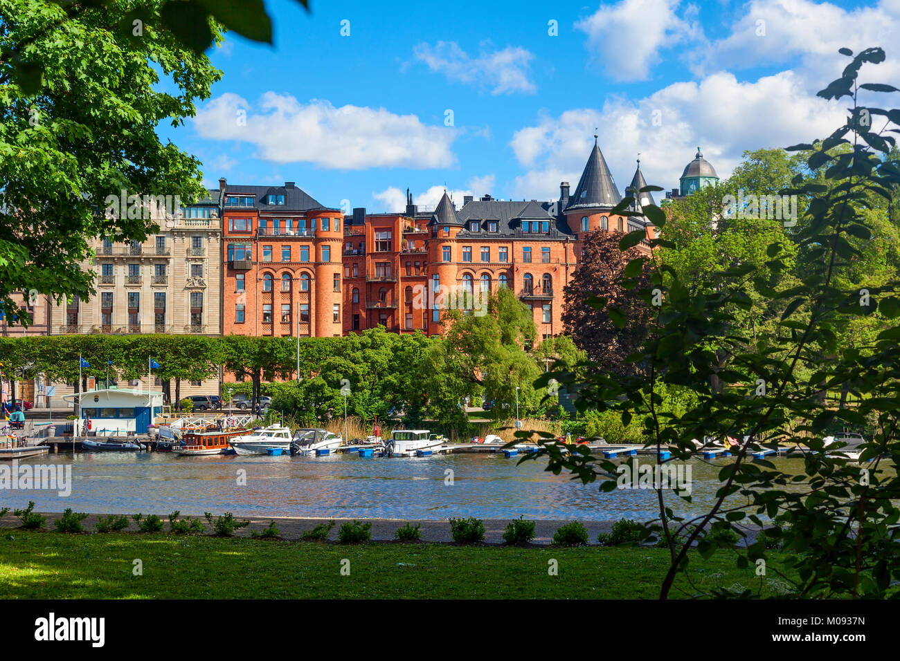 beautiful old town tipycal view in Stockholm Stock Photo - Alamy