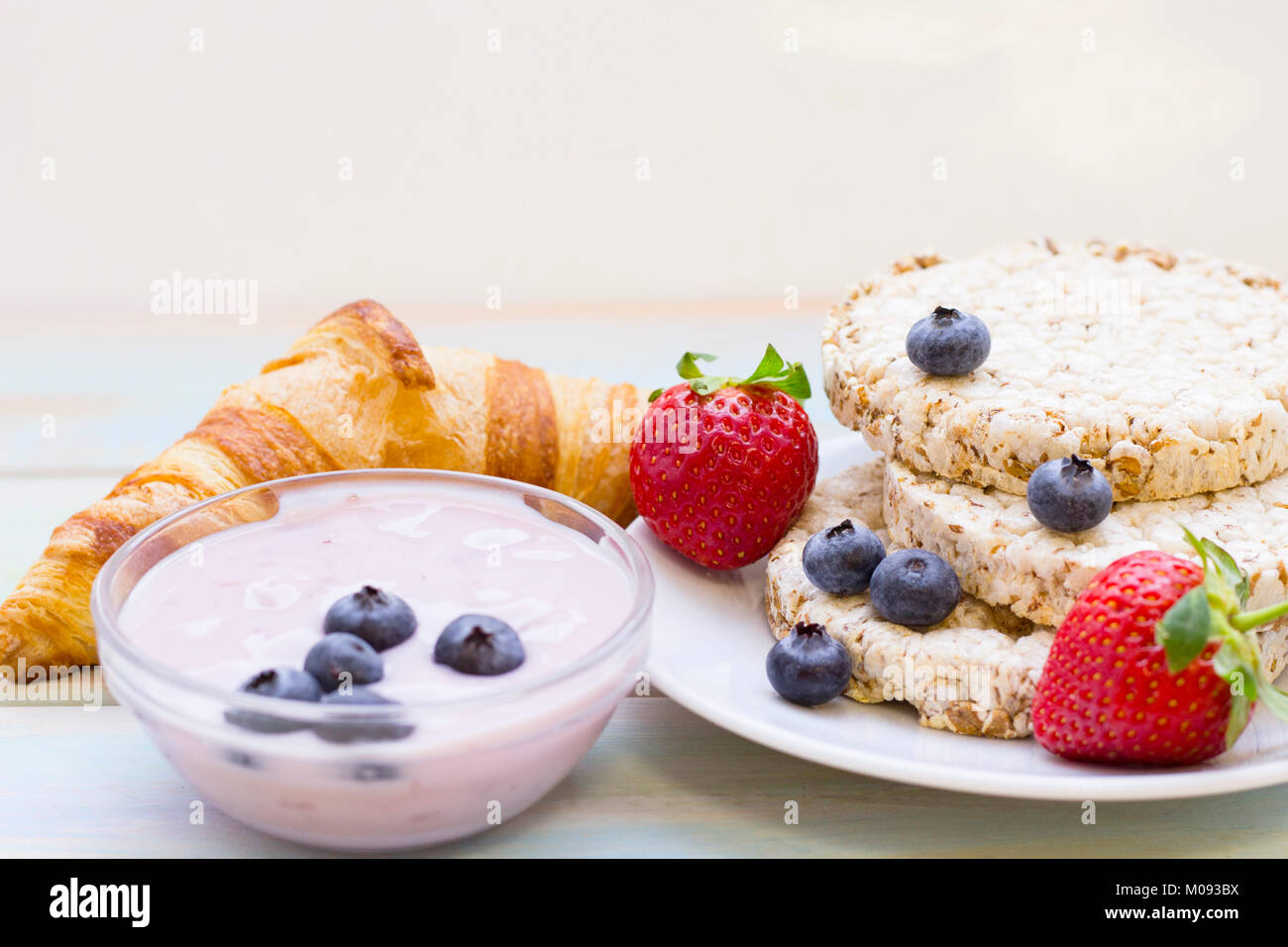 Healthy breakfast concept Stock Photo - Alamy