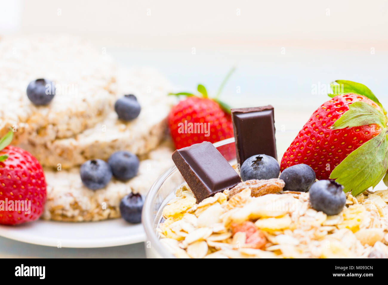 Healthy breakfast concept Stock Photo - Alamy