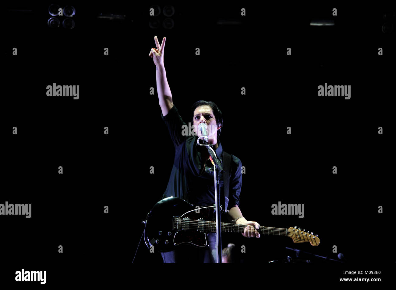The English rock band Placebo performs a live concert at the German ...