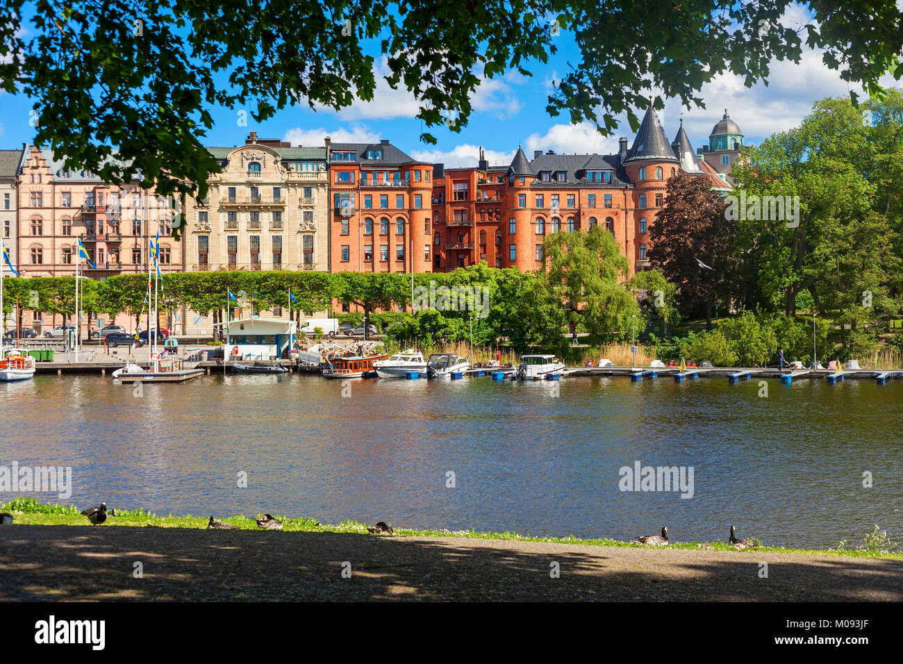 beautiful old town tipycal view in Stockholm Stock Photo - Alamy