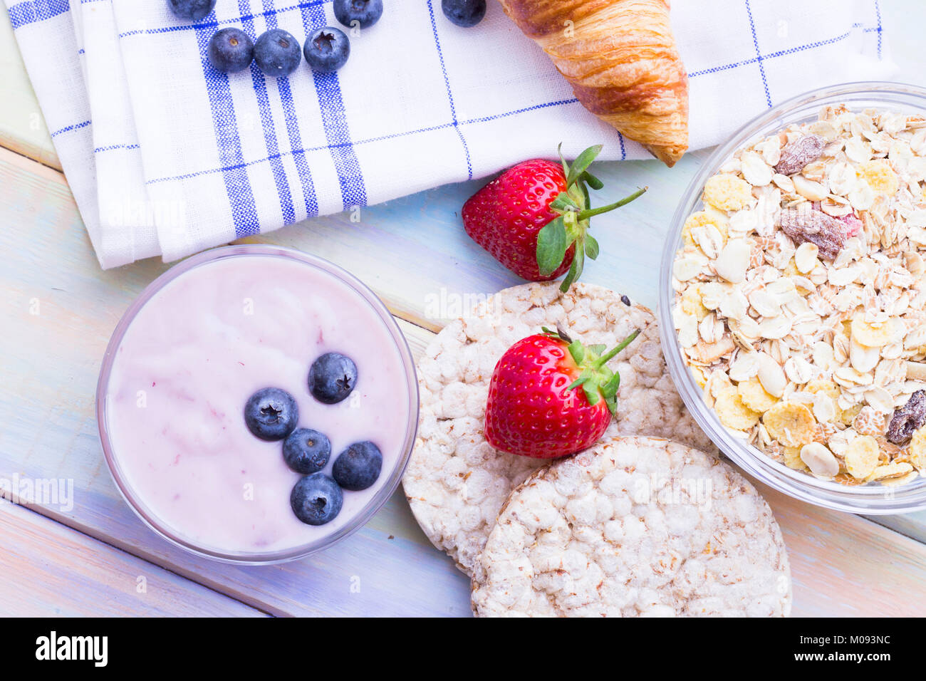 Healthy breakfast concept Stock Photo - Alamy