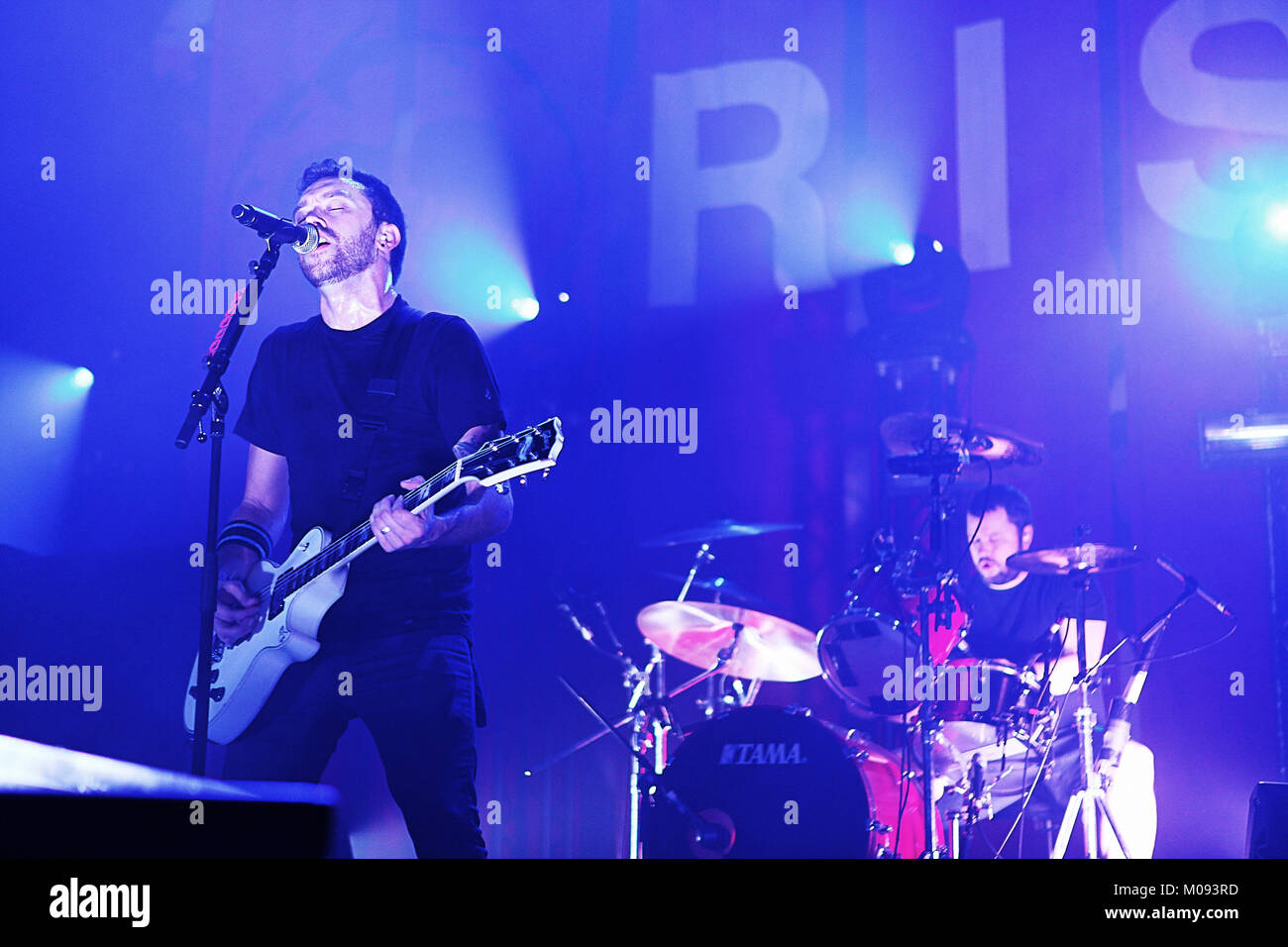 The American punk band Rise Against performs a live concert at ...