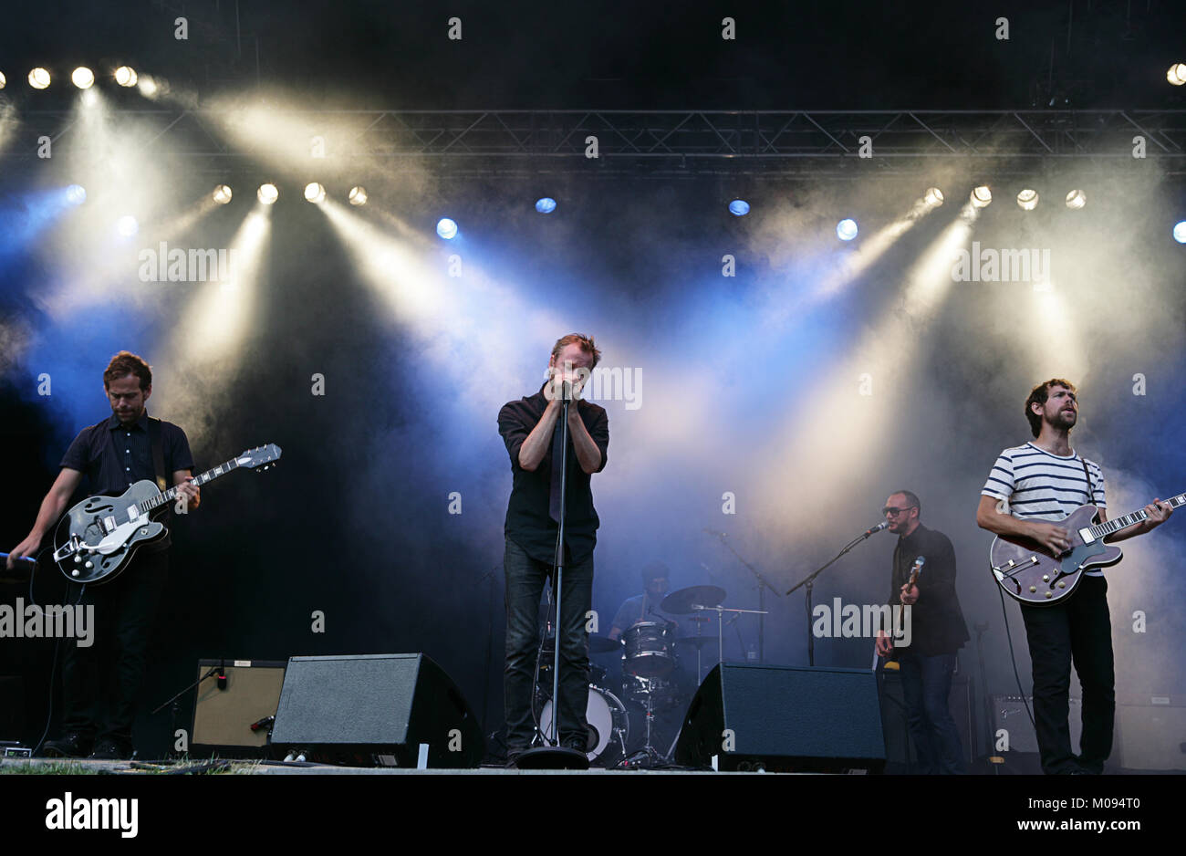 The American indie rock band The National performs a live concert at ...