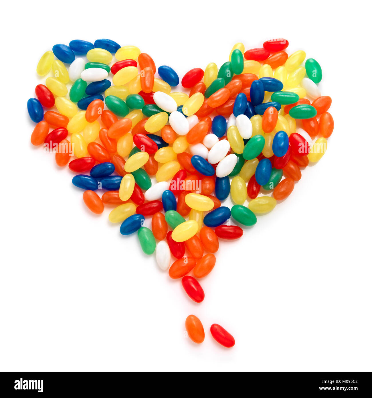 Colored heart-shape candies. Love concept Stock Photo - Alamy