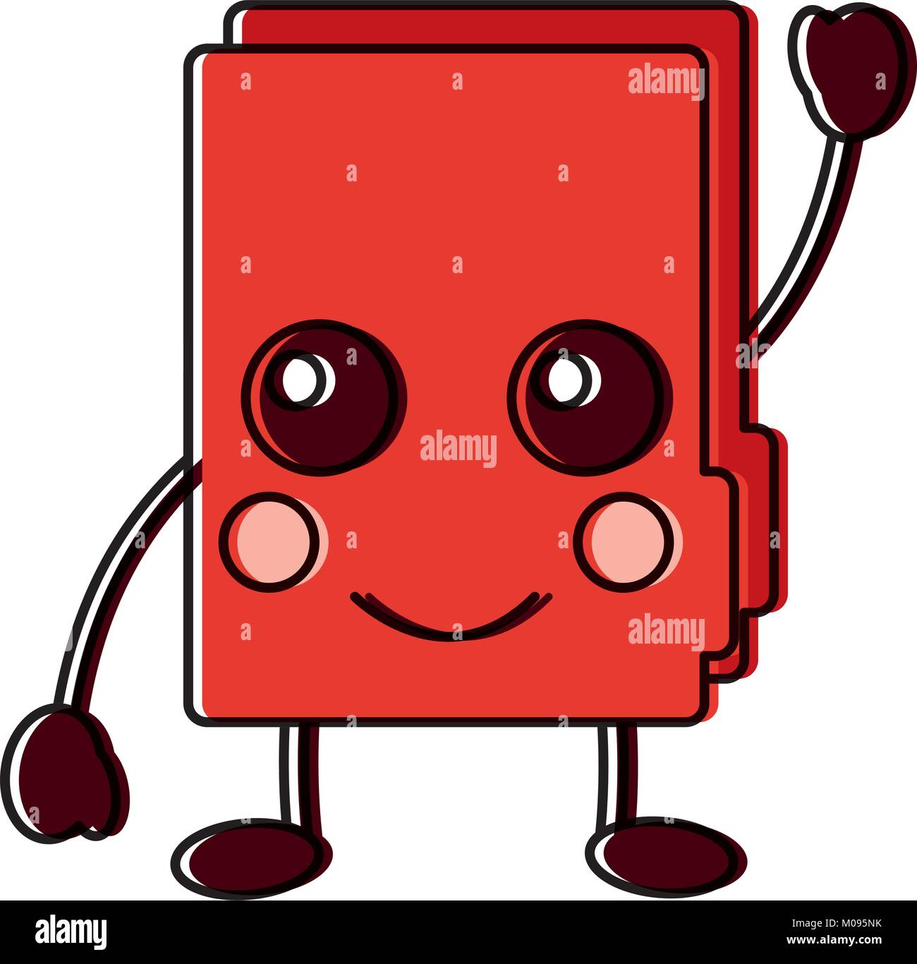 happy file folder kawaii icon image Stock Vector Image & Art - Alamy