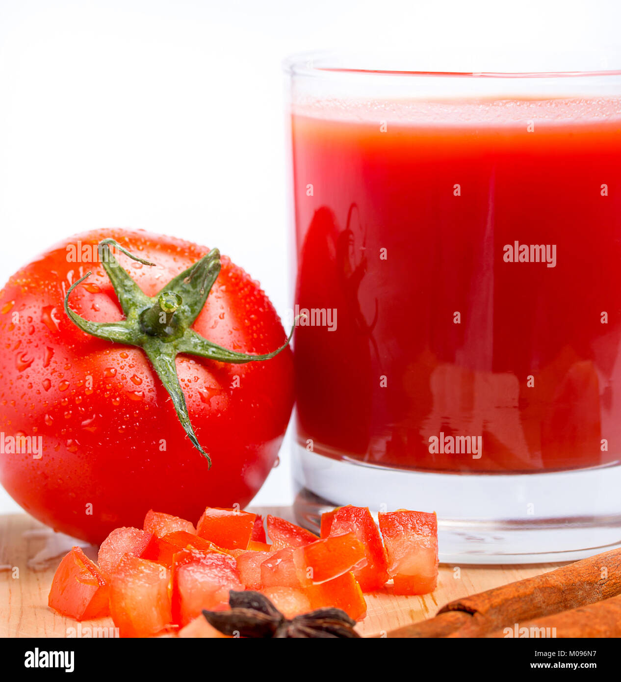 Tomato Juice Beverage Representing Thirsty Drink And Refresh Stock ...