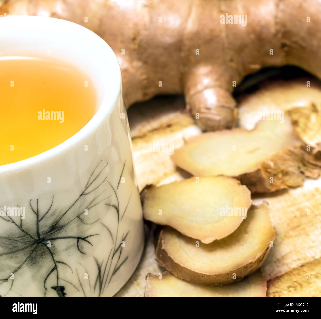Outdoor Ginger Tea Indicating Spices Beverages And Teas Stock Photo - Alamy