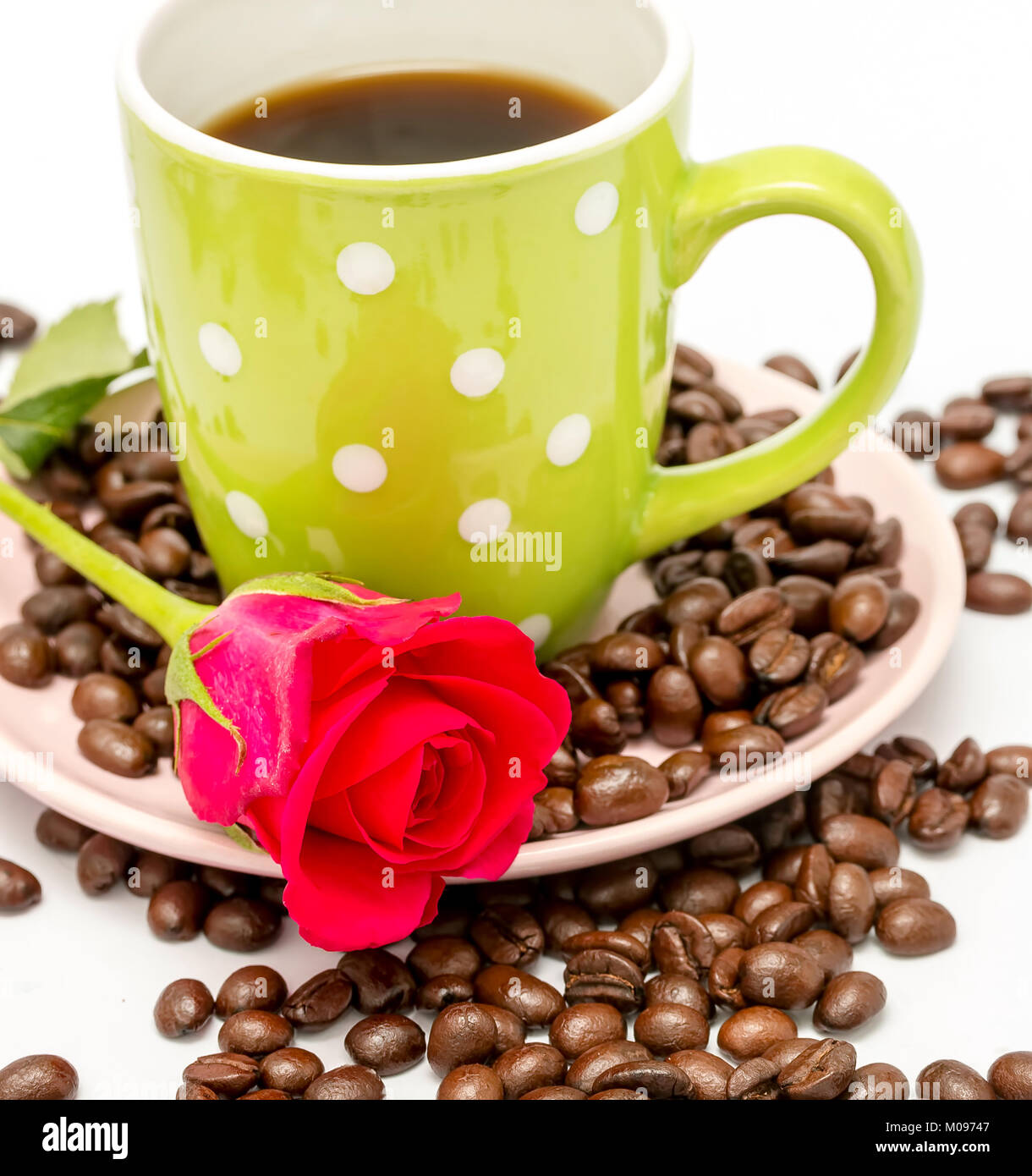 Coffee Beans Drink Representing Brown Break And Beverage Stock Photo ...