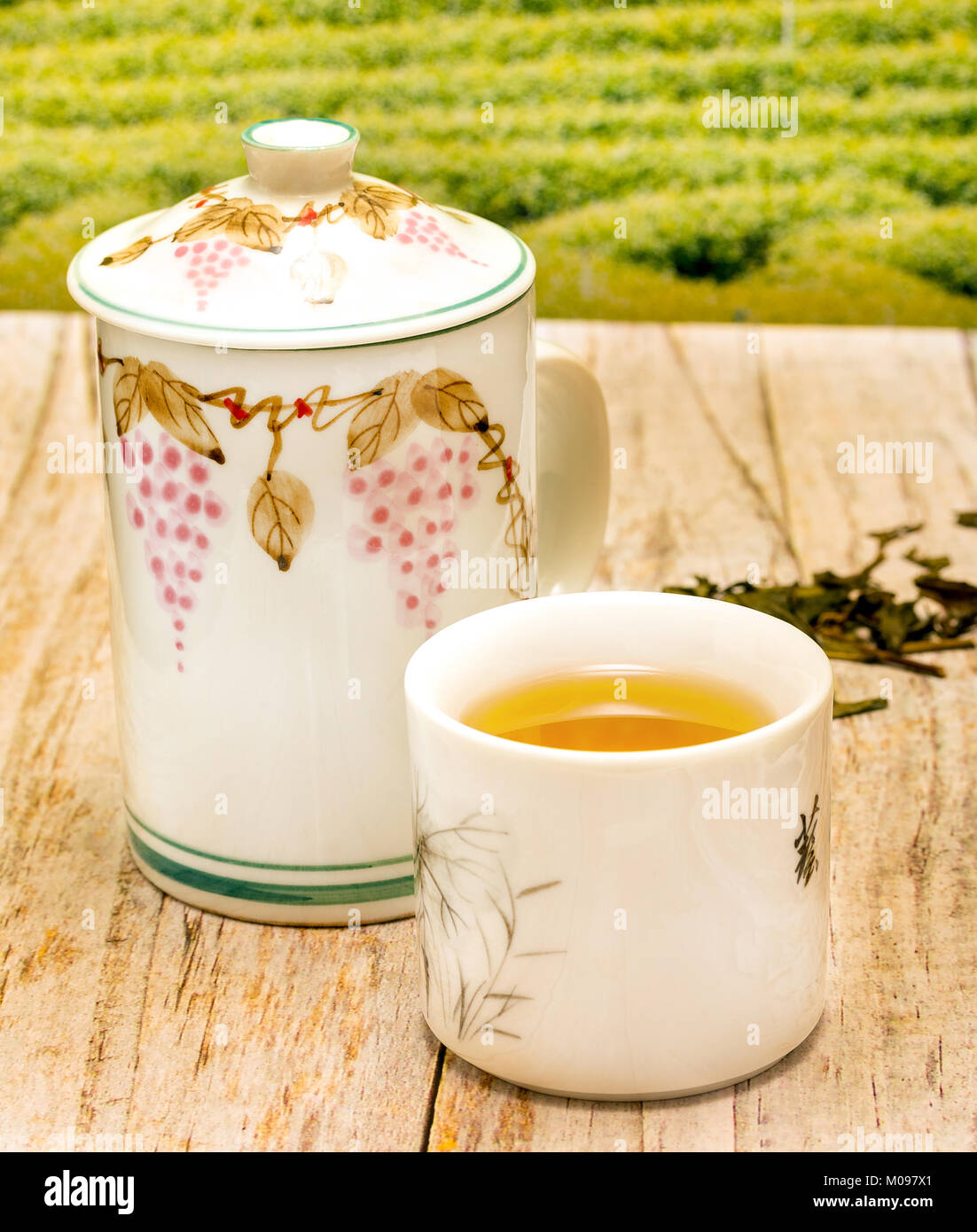 Cup Of Tea Representing Break Time And Breaktime Stock Photo - Alamy