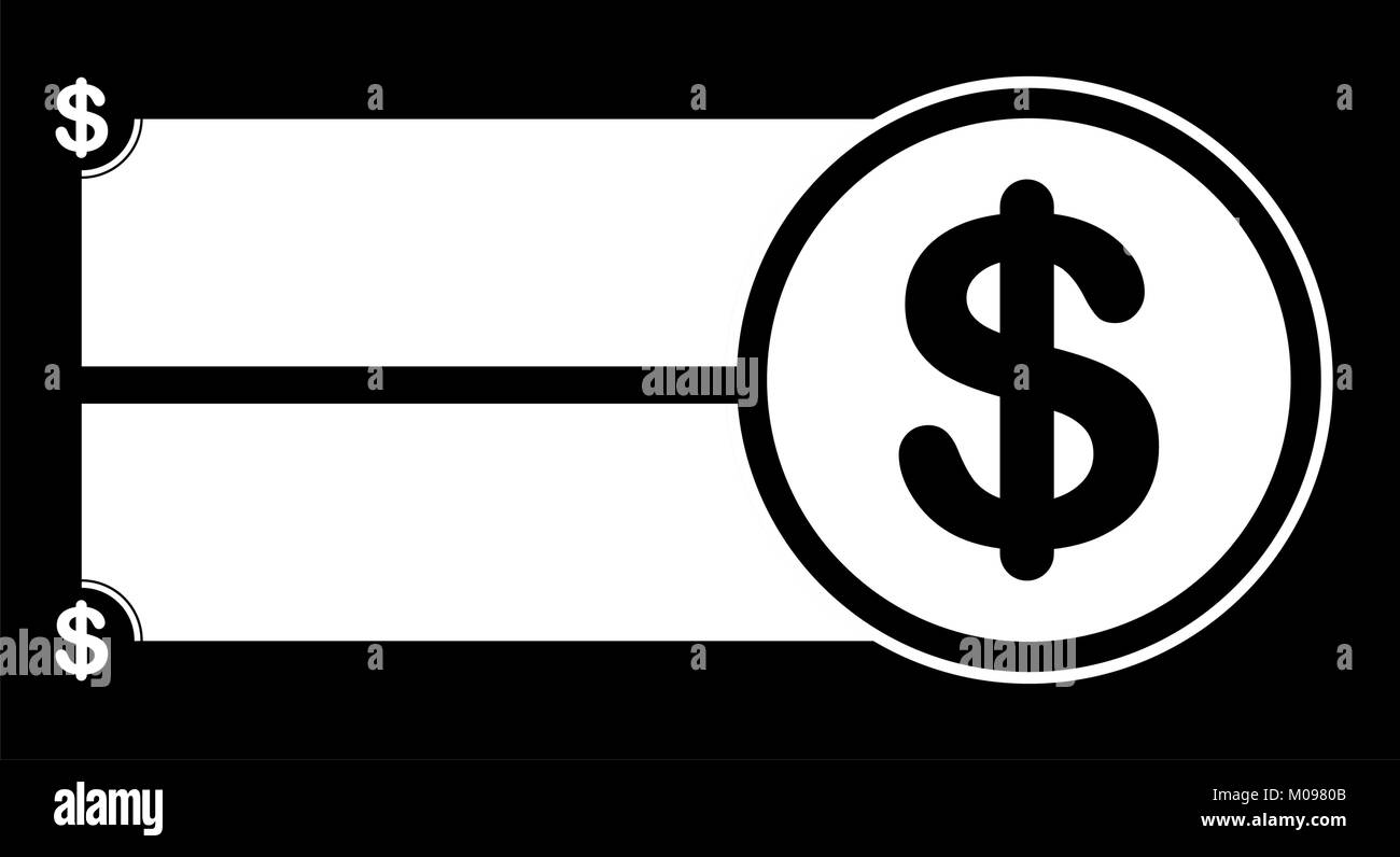 Image dollar bill symbol Black and White Stock Photos & Images - Alamy