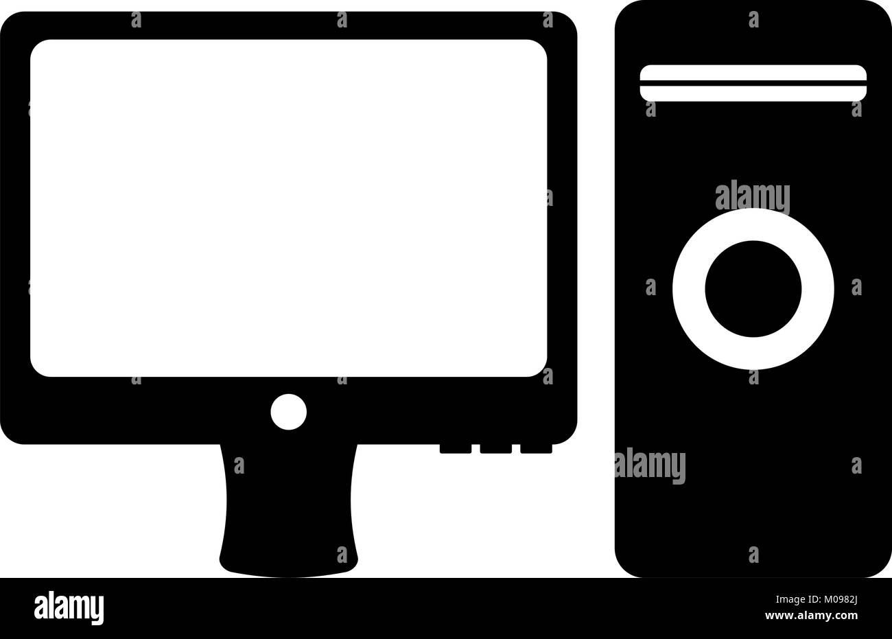 Desktop computer icon image Stock Vector Image & Art - Alamy