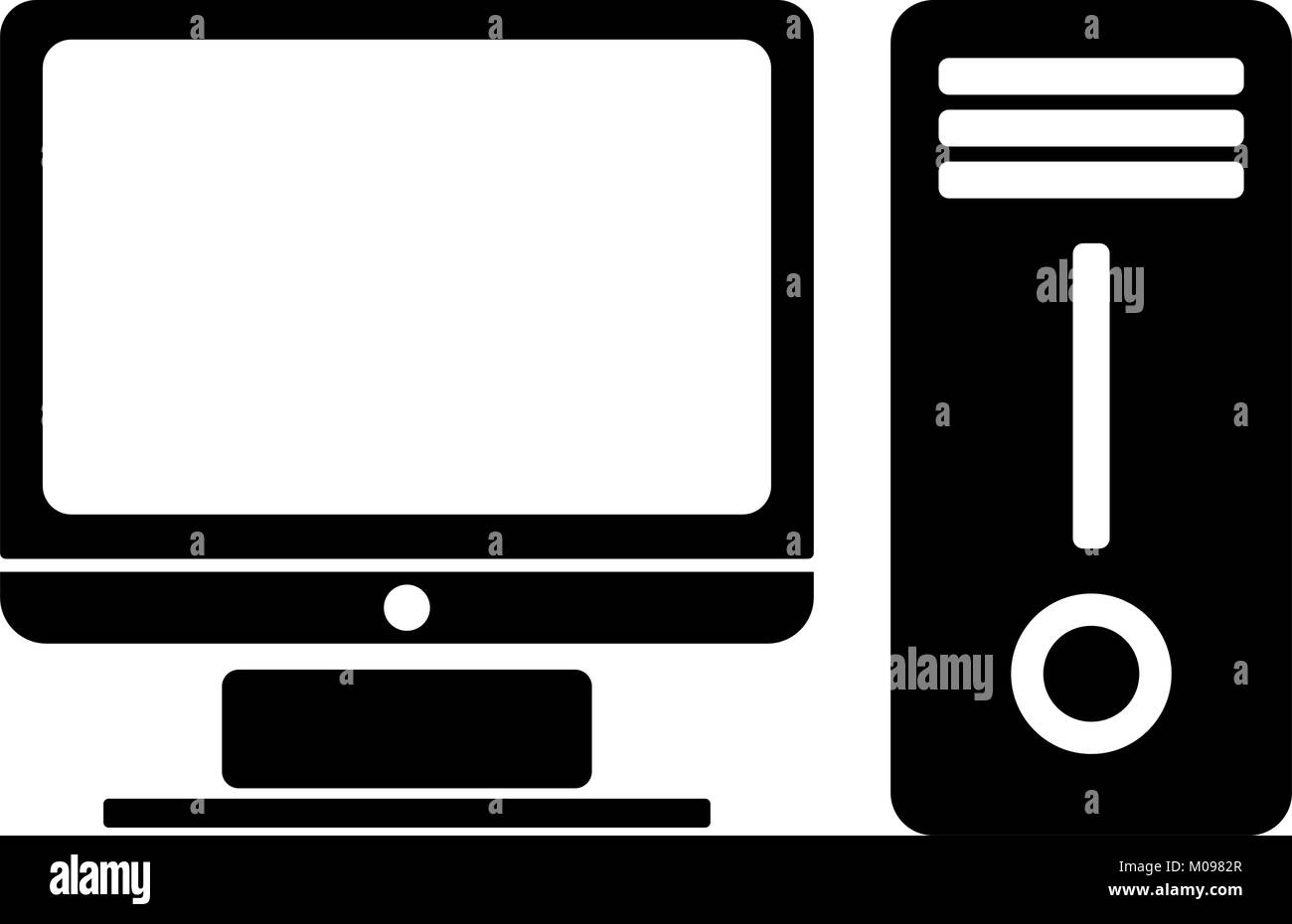 Desktop computer icon image Stock Vector Image & Art - Alamy