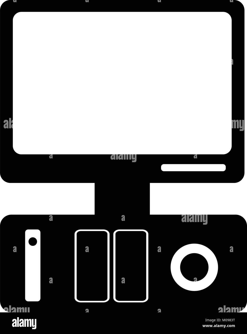 Desktop computer icon image Stock Vector Image & Art - Alamy