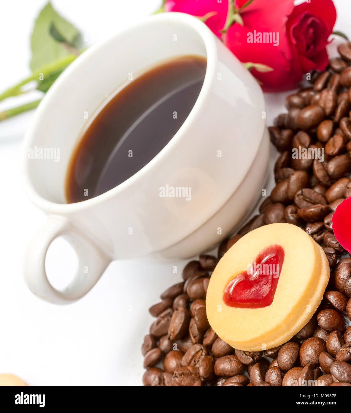 Coffee Beans Drink Indicating Beverage Caffeine And Cafeteria Stock ...