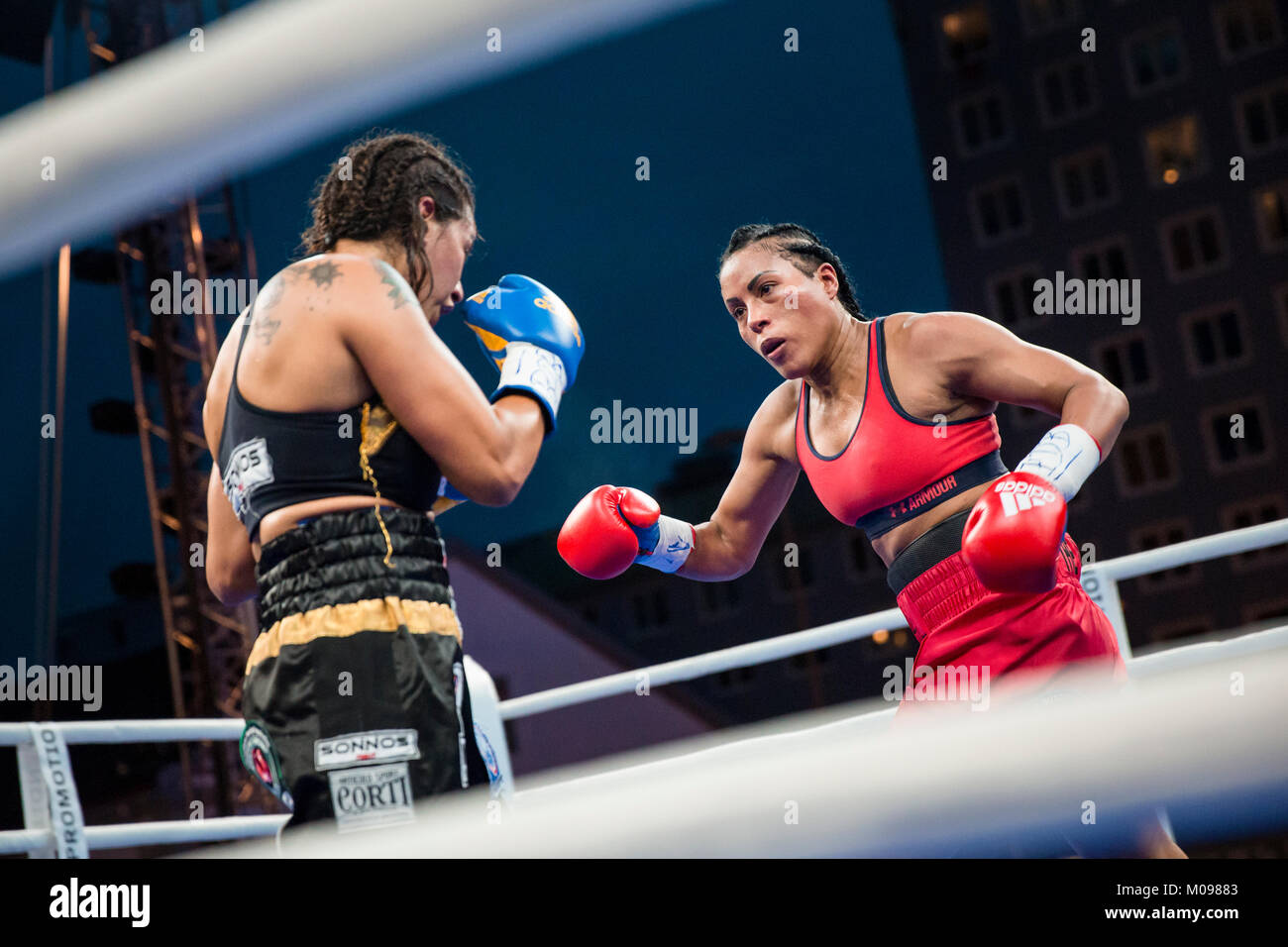 Norway, Bergen - June 09, 2017. The Norwegian professional boxers ...