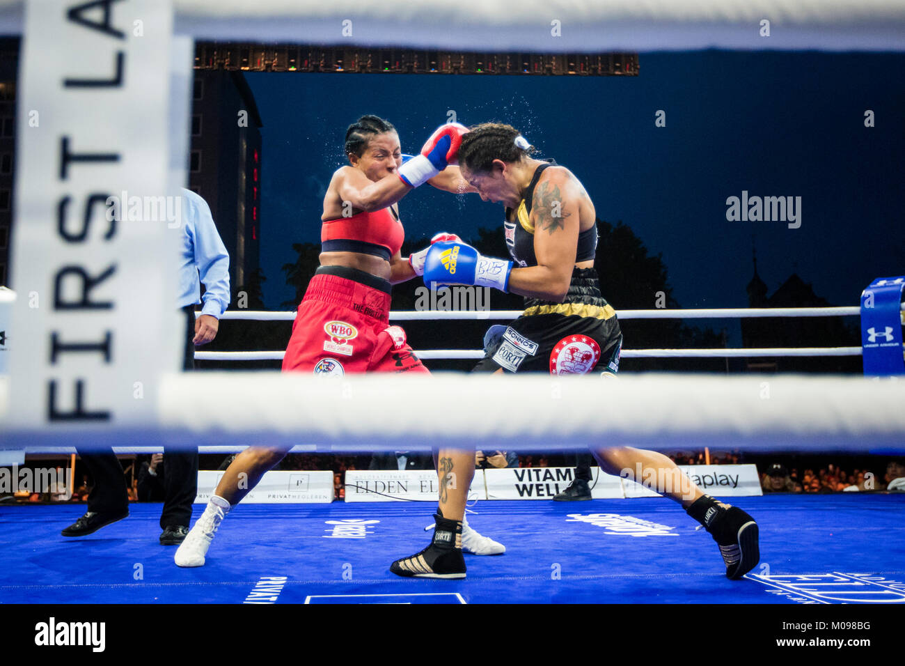 Norway, Bergen - June 09, 2017. The Norwegian professional boxers ...