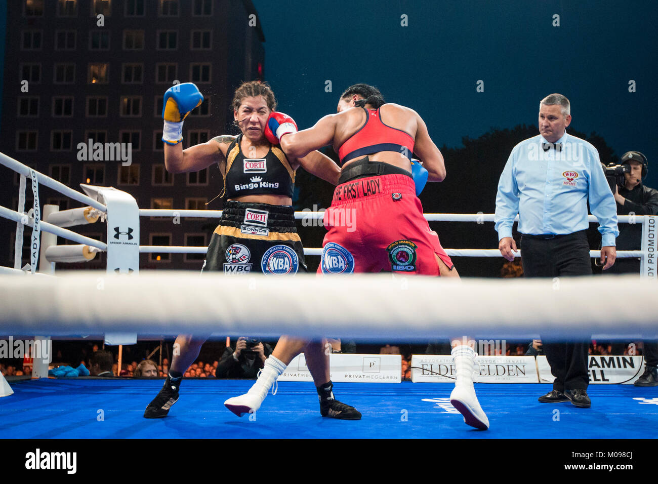 Norway, Bergen - June 09, 2017. The Norwegian professional boxers ...