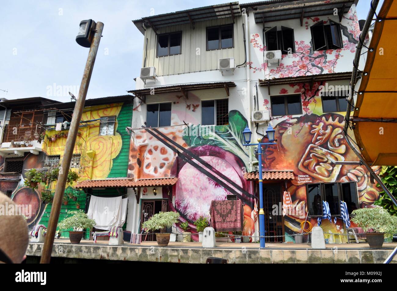 Street art along the Melaka River, Malacca, Malaysia Stock Photo - Alamy