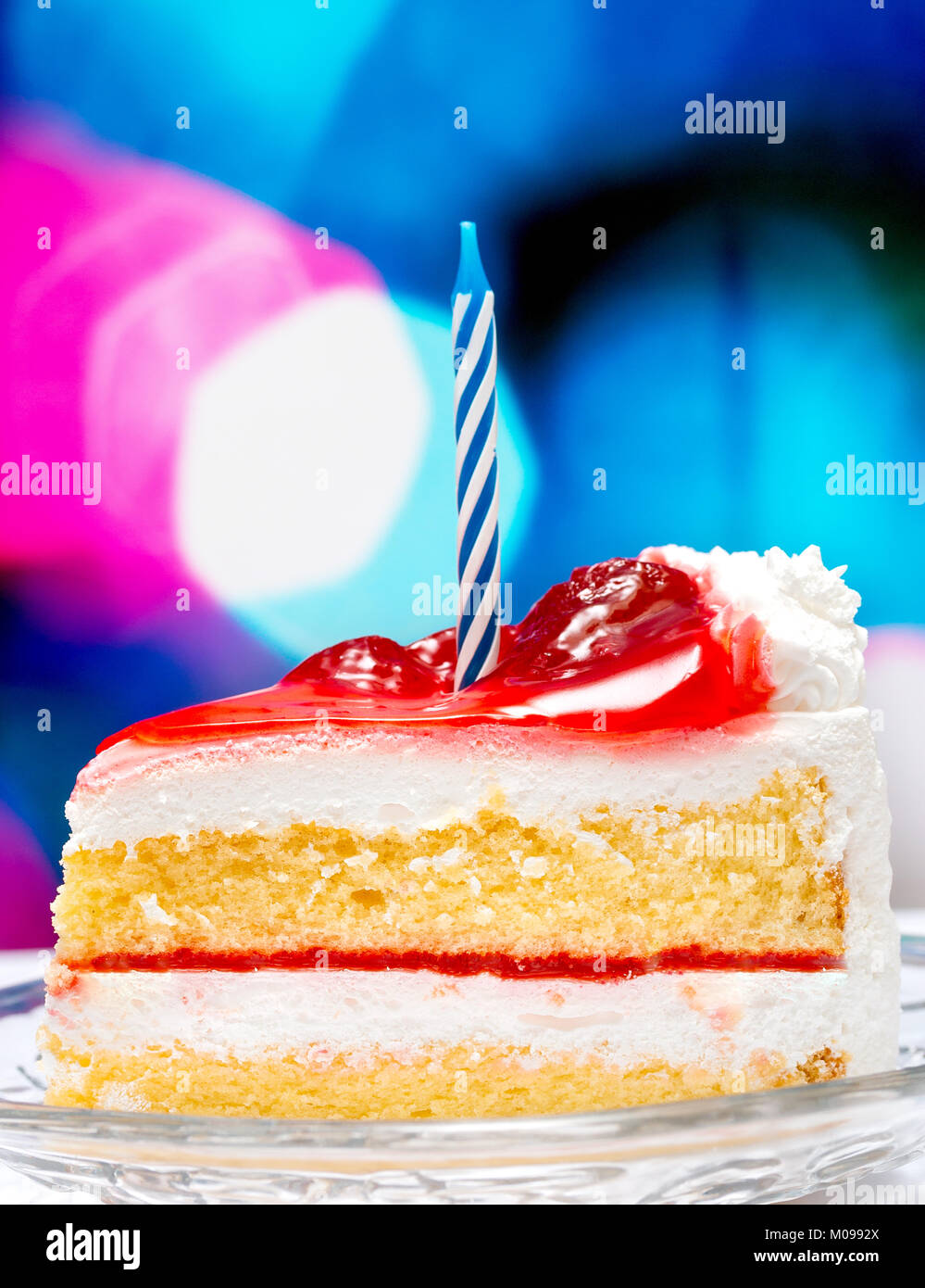 Strawberry Birthday Cake Representing Piece Birthdays And Celebration ...