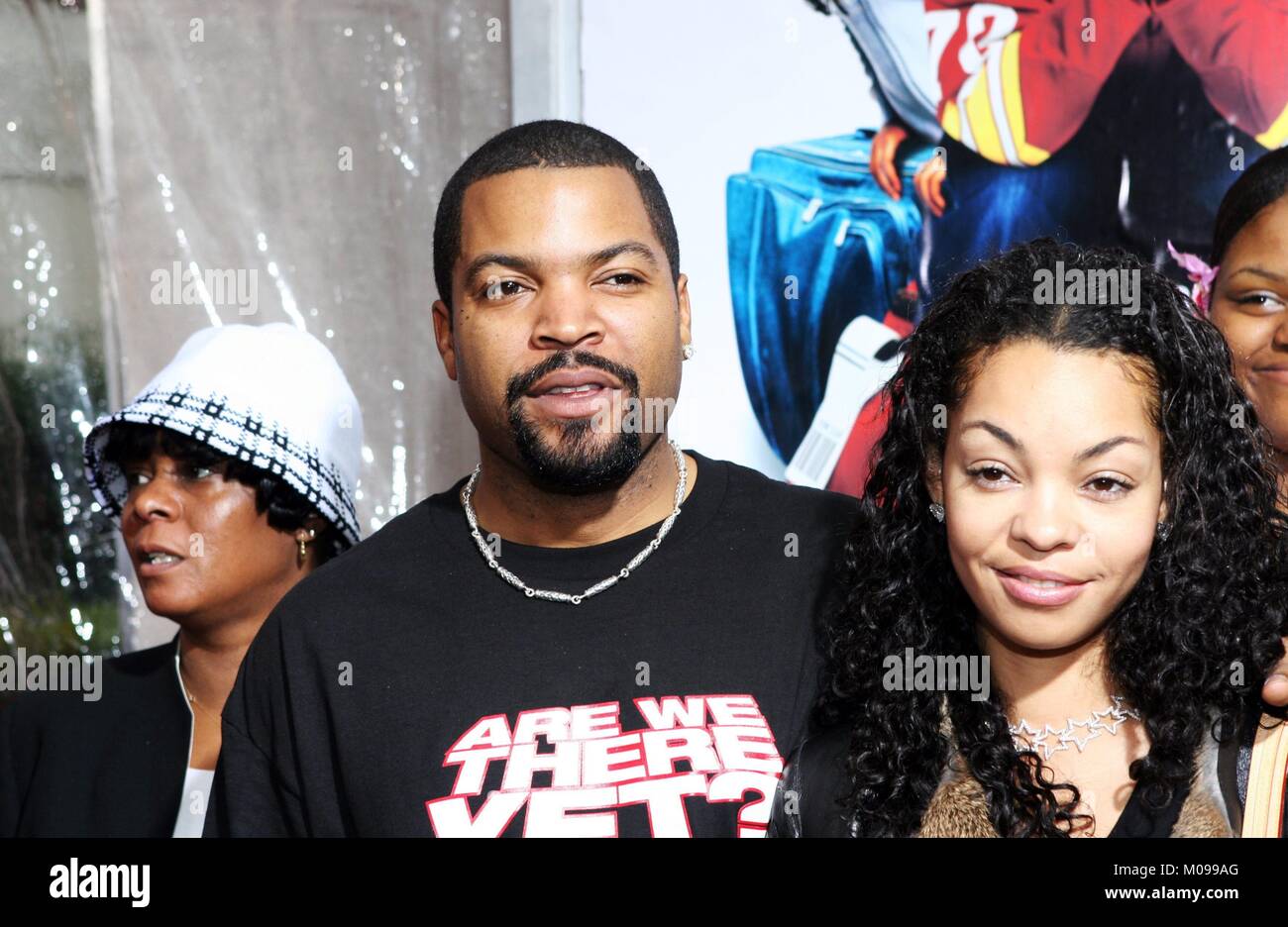Ice Cube and wife Kim at the premiere of "Are We There Yet?" held at ...