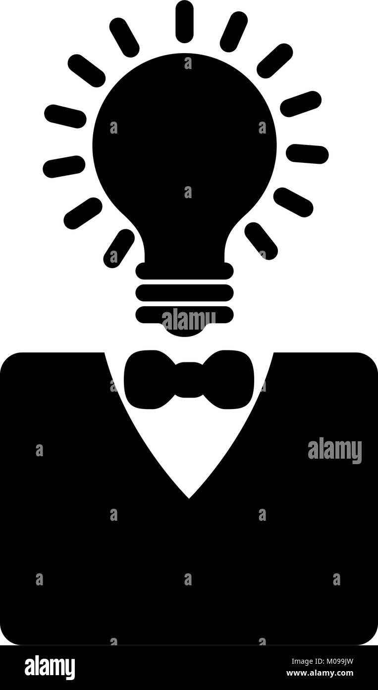 Lightbulb head Stock Vector Images - Alamy