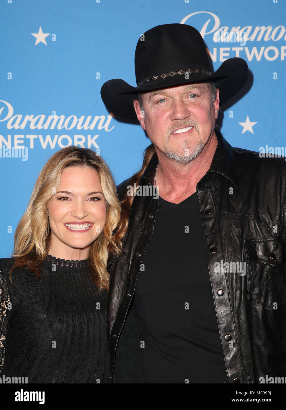Los Angeles, Ca, USA. 18th Jan, 2018. Victoria Pratt, Trace Adkins, at ...