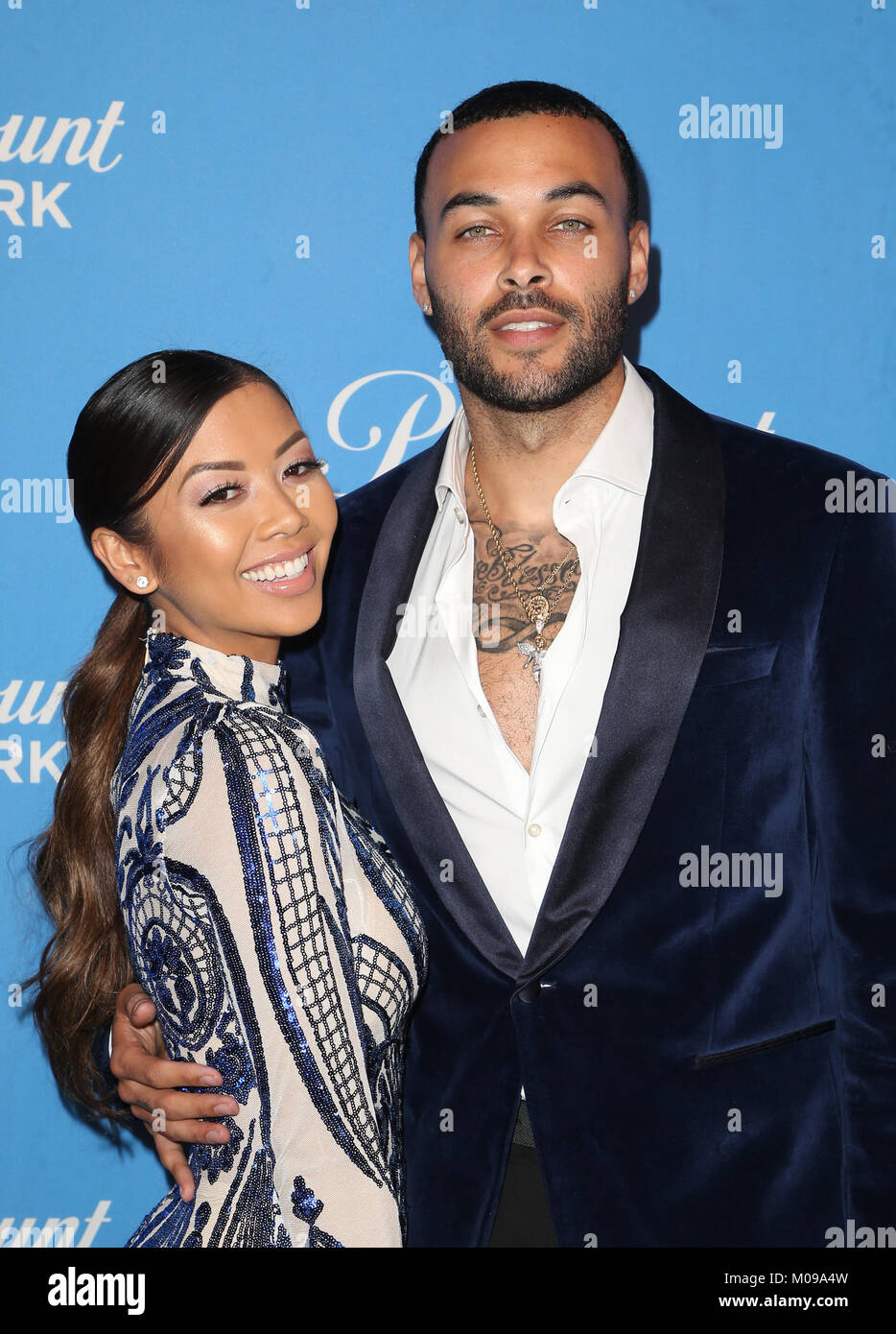 Los Angeles, Ca, USA. 18th Jan, 2018. Liane V, Don Benjamin, at the ...