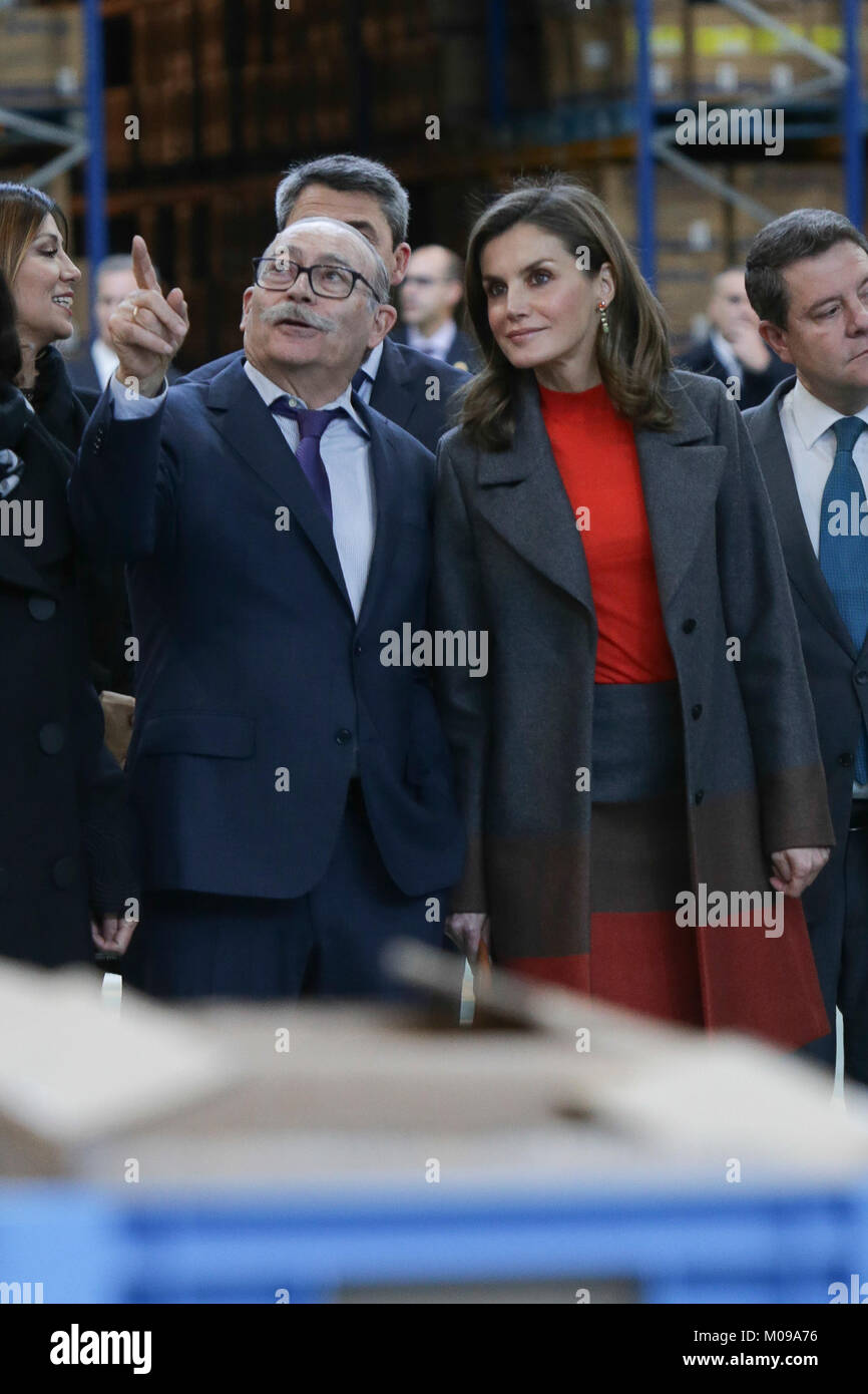 Toledo, Spain. 19th Jan, 2018. Queen Letizia Ortiz during visit to ...