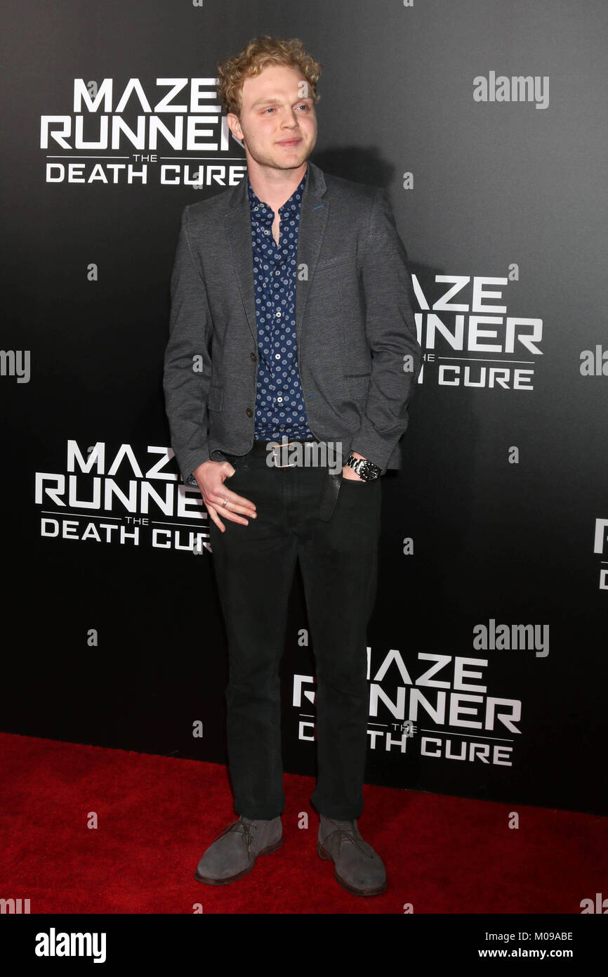 Century City, Ca. 18th Jan, 2018. Joe Adler at the "Maze Runner: The ...