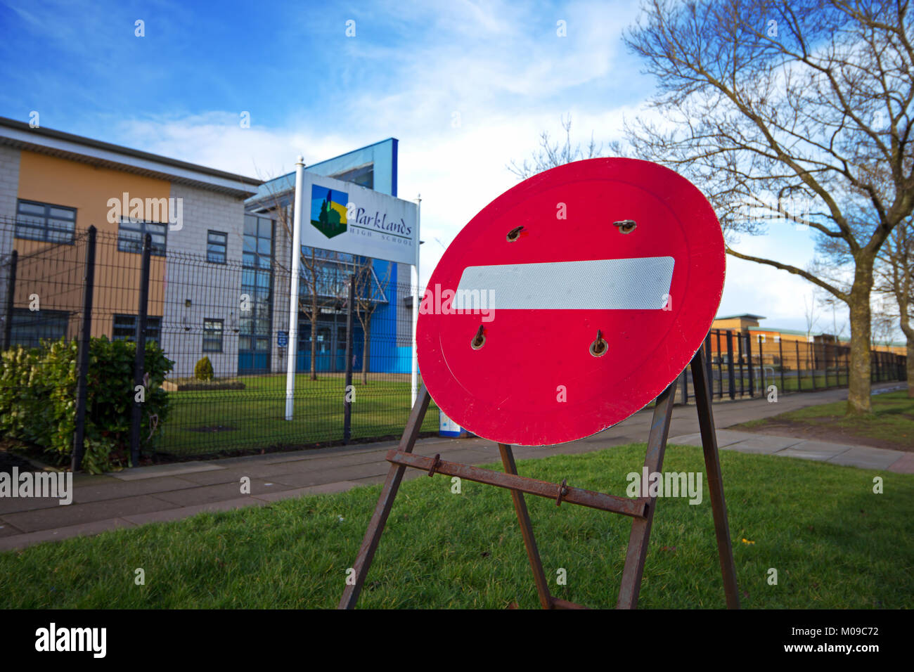 Liverpool, UK. 19th Jan, 2018. Parklands High School in Speke Liverpool ...