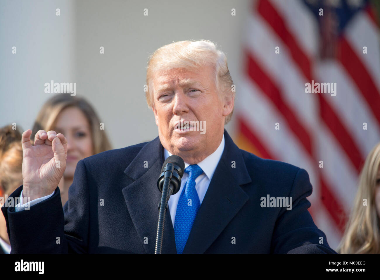 Washington DC, January 19, 2018, USA: President Donald J Trump ...