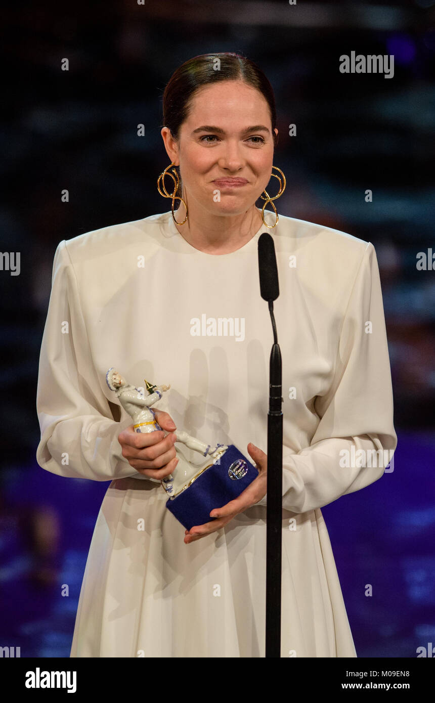 Munich, Germany. 19th Jan, 2018. The Austrian actress Verena ...