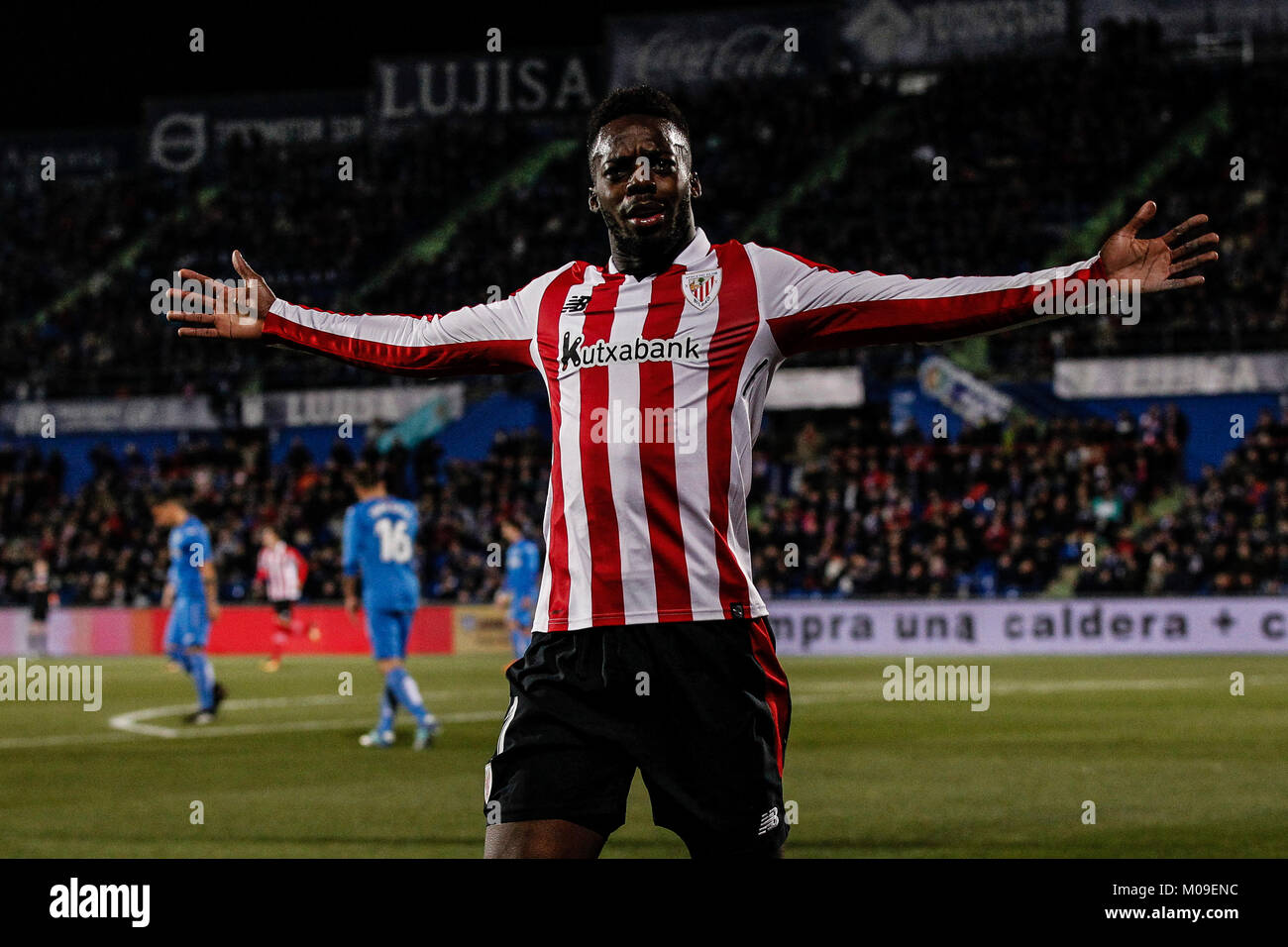 Inaki Williams (Athletic Club Bilbao) celebrates his goal which made it ...