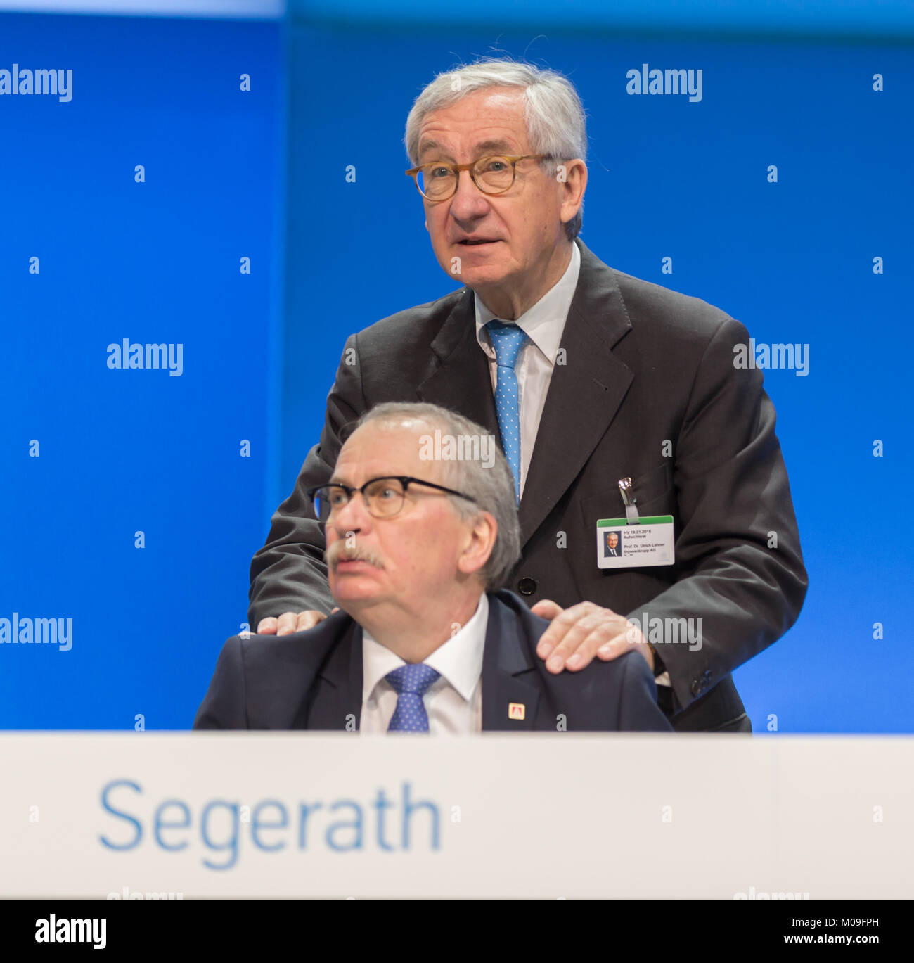 Bochum, Germany. 19th Jan, 2018. ThyssenKrupp annual general meeting ...