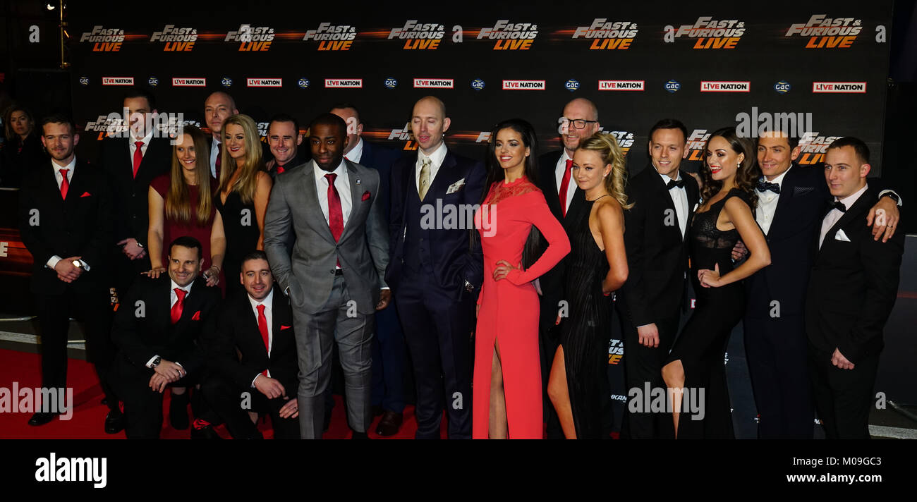 London, UK. 19th Jan, 2018. The Drivers of Fast and Furious Live - VIP ...
