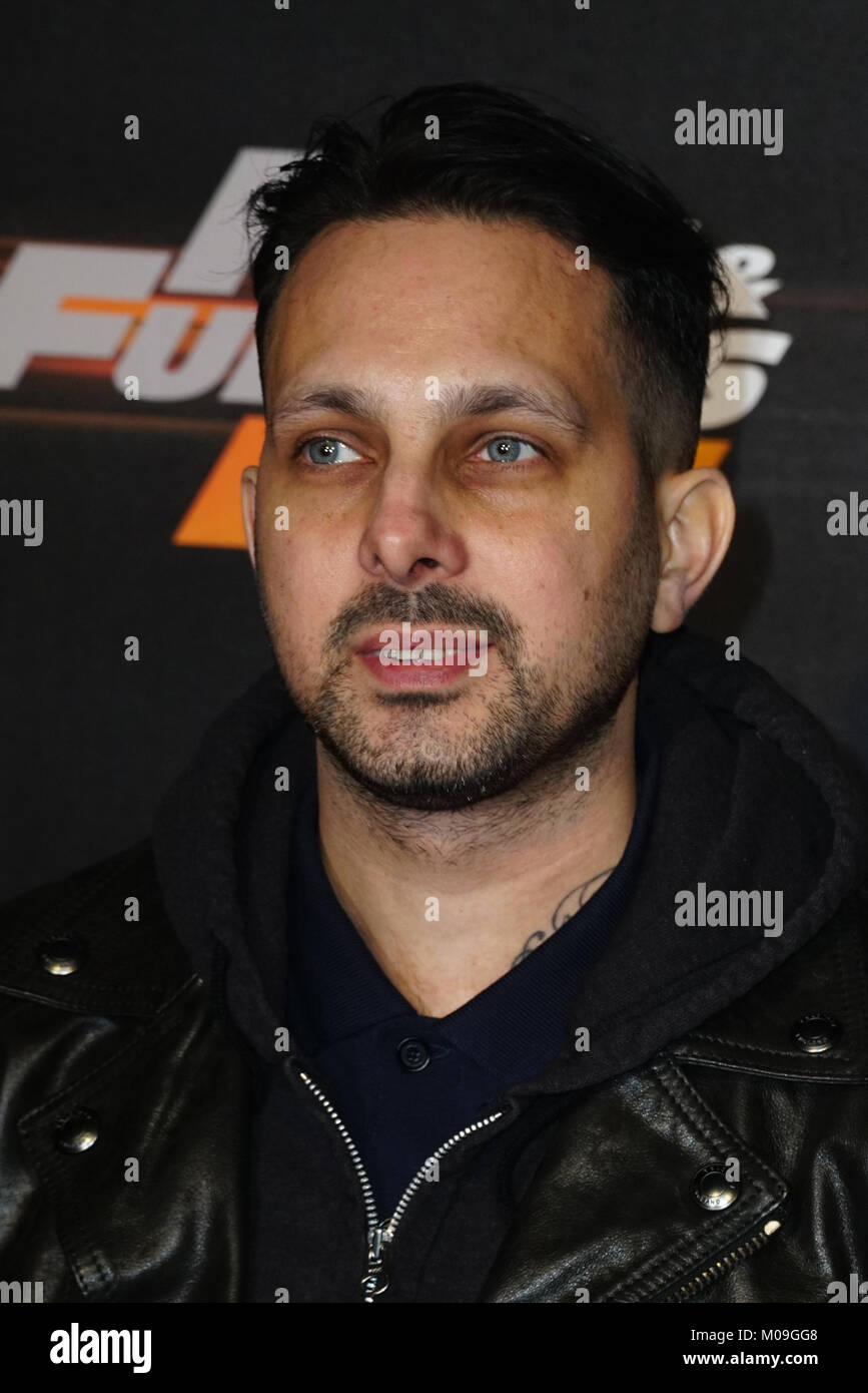 London, UK. 19th Jan, 2018. Dynamo arrives at Fast and Furious Live ...