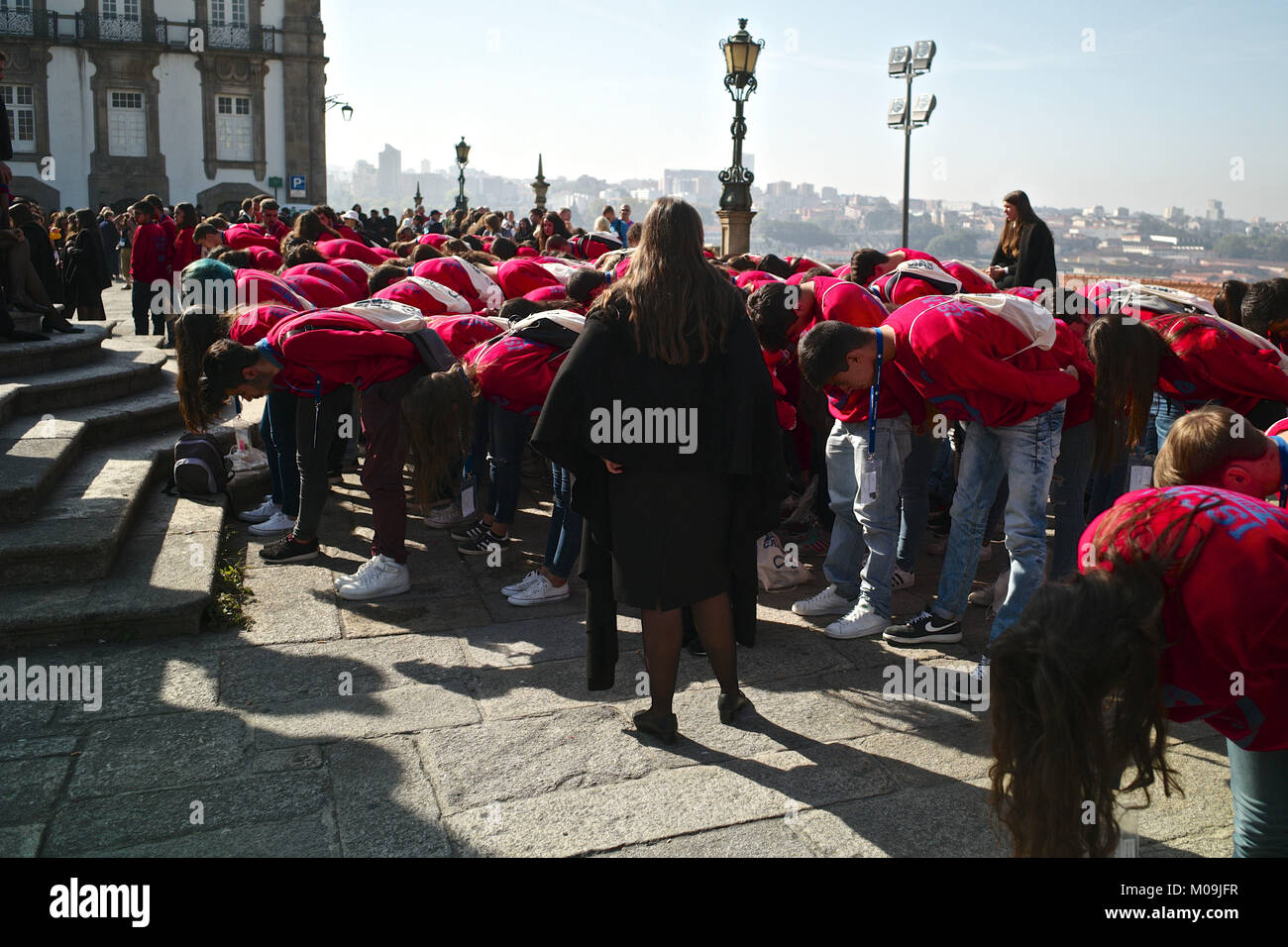 Porto, Portugal. 22nd Sep, 2017. University students on initiation ...