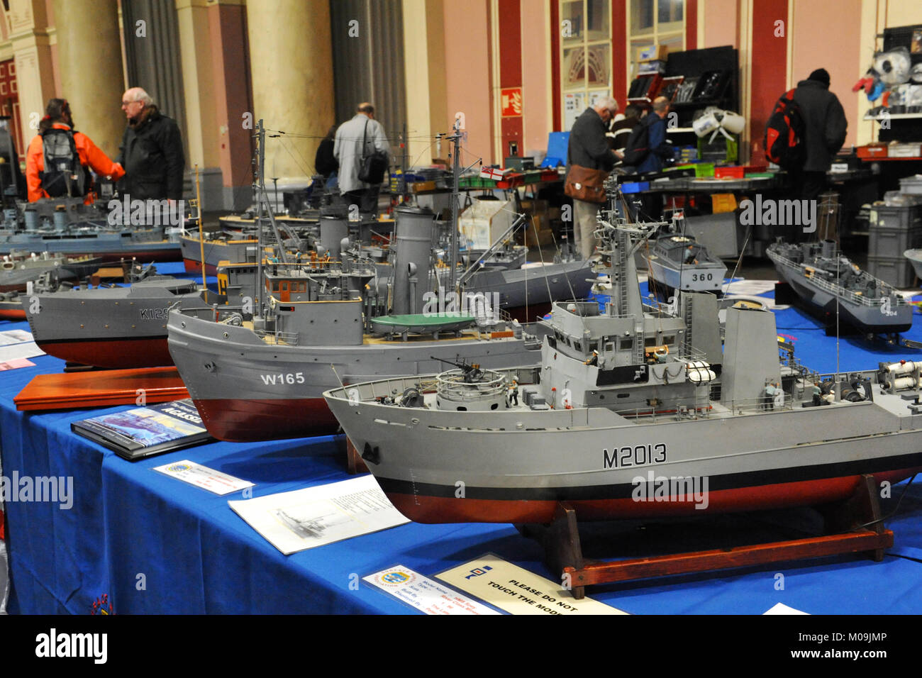 London, UK. 19th Jan, 2018. Scale models of boats on display at the ...