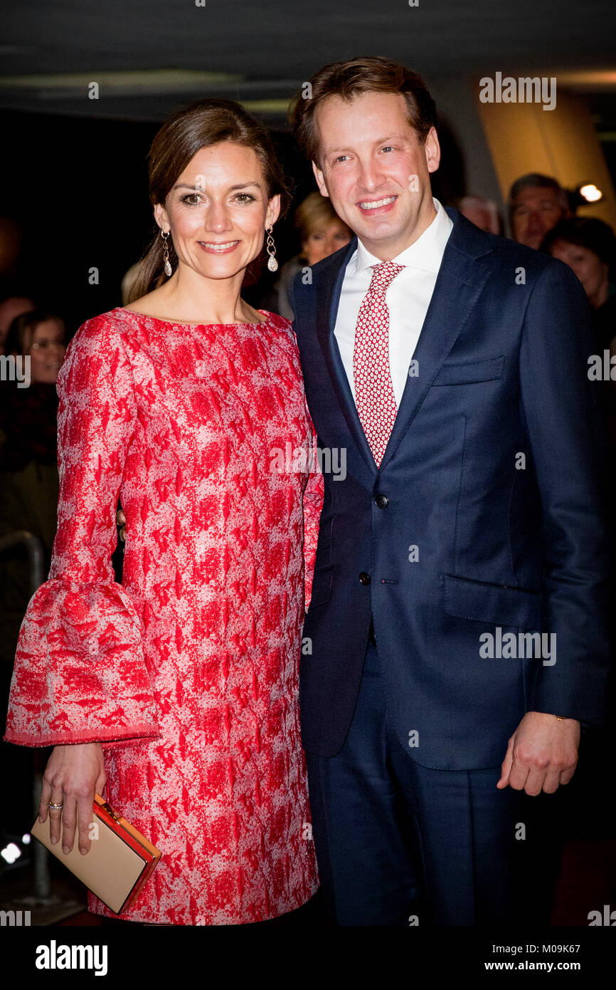 Prince Floris and Princess Aimee at theater Orpheus for a ballet ...