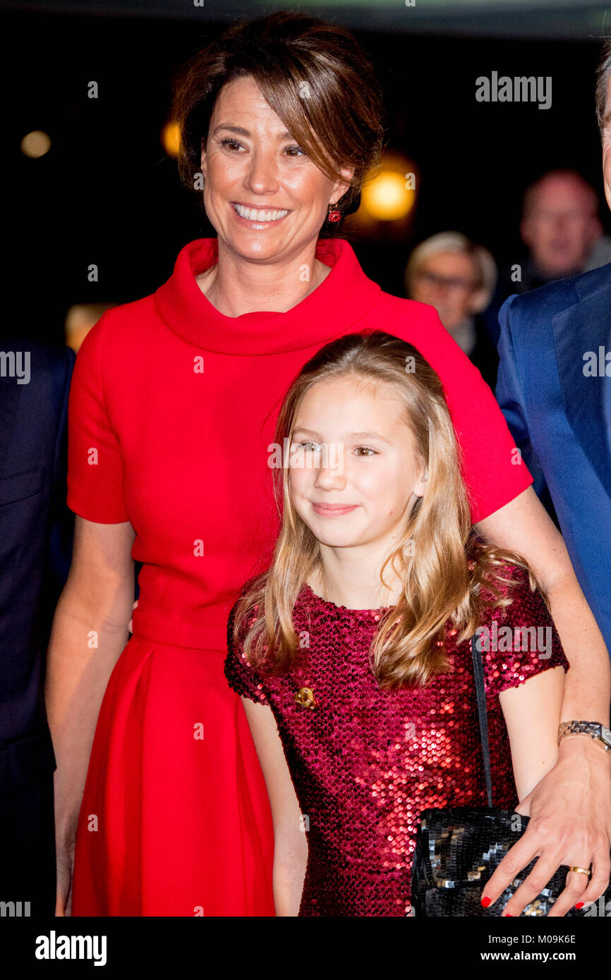 Princess Marilene with daughter Felicia van Vollenhoven at theater ...