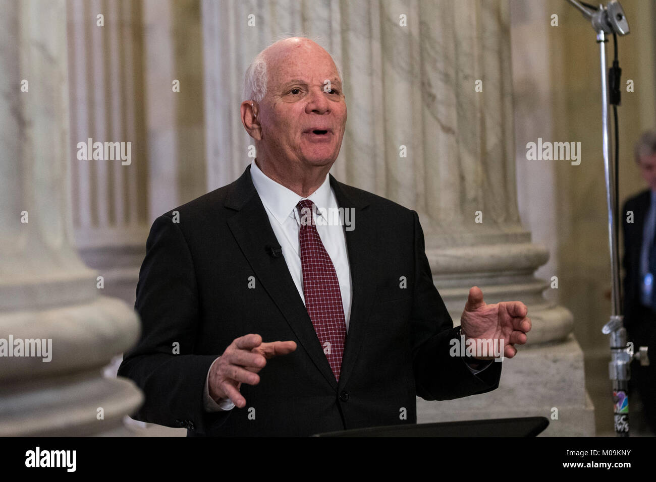 United States Senator Ben Cardin (Democrat of Maryland) during a cable ...