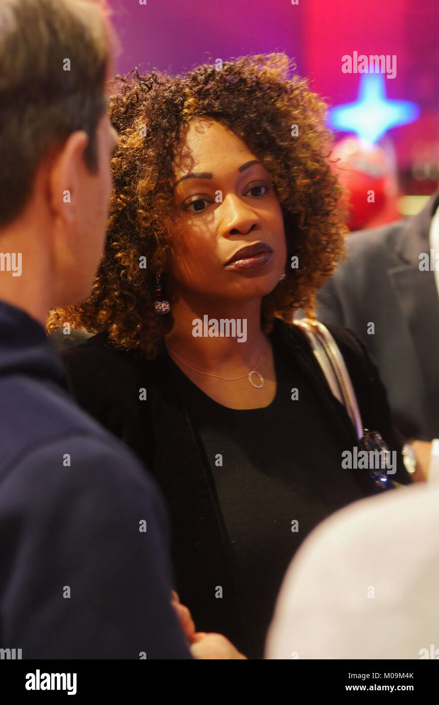 Bron, France. 20th Jan, 2018. Laura Fleissel, French Minister of Sports ...