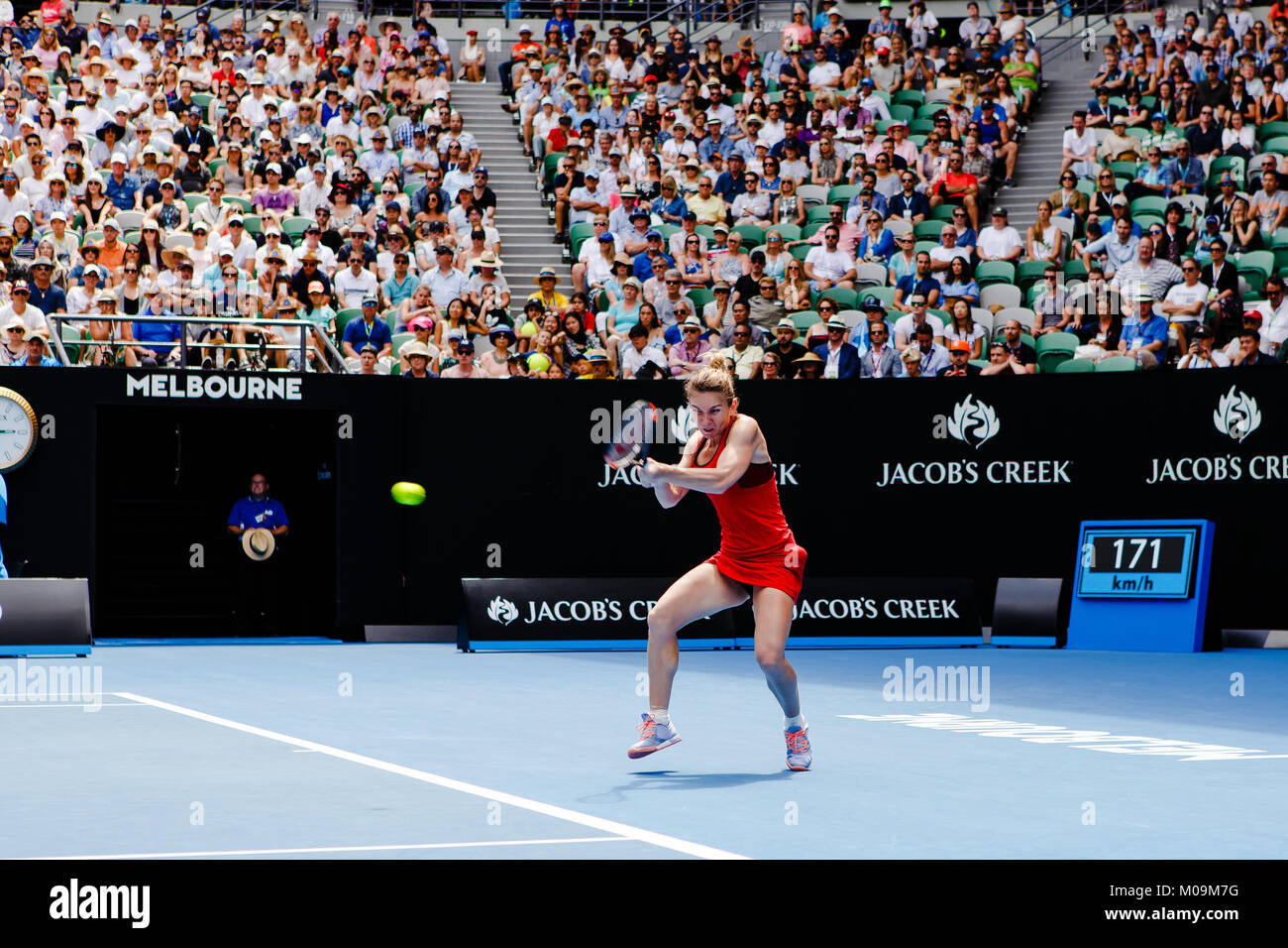 Melbourne, Australia. 20th Jan, 2018. World number one Simona Halep ...