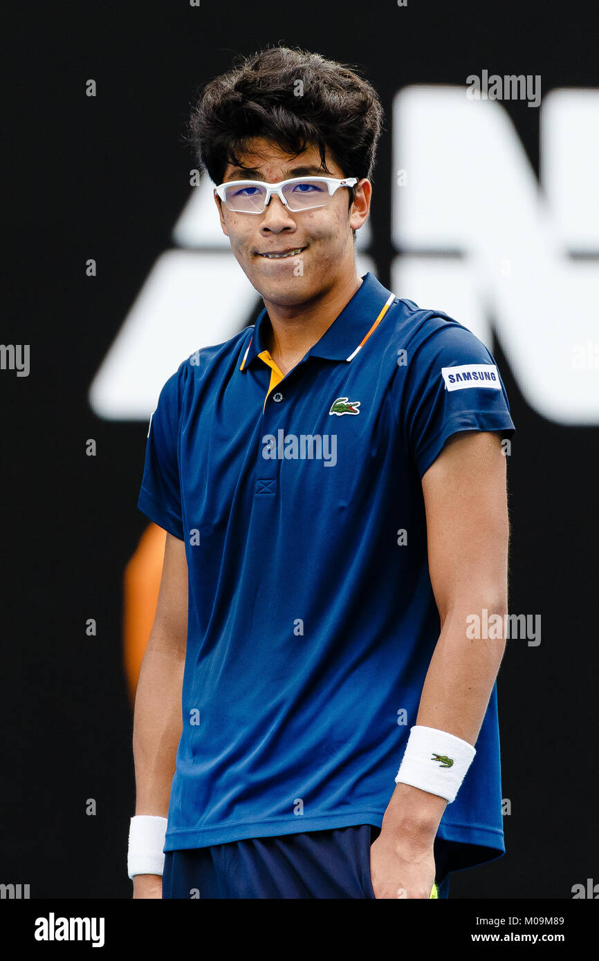 Melbourne, Australia. 20th Jan, 2018. Tennis player Hyeon Chung from ...