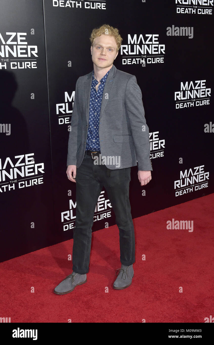 Century City, California. 18th Jan, 2018. Joe Adler attends the fan ...