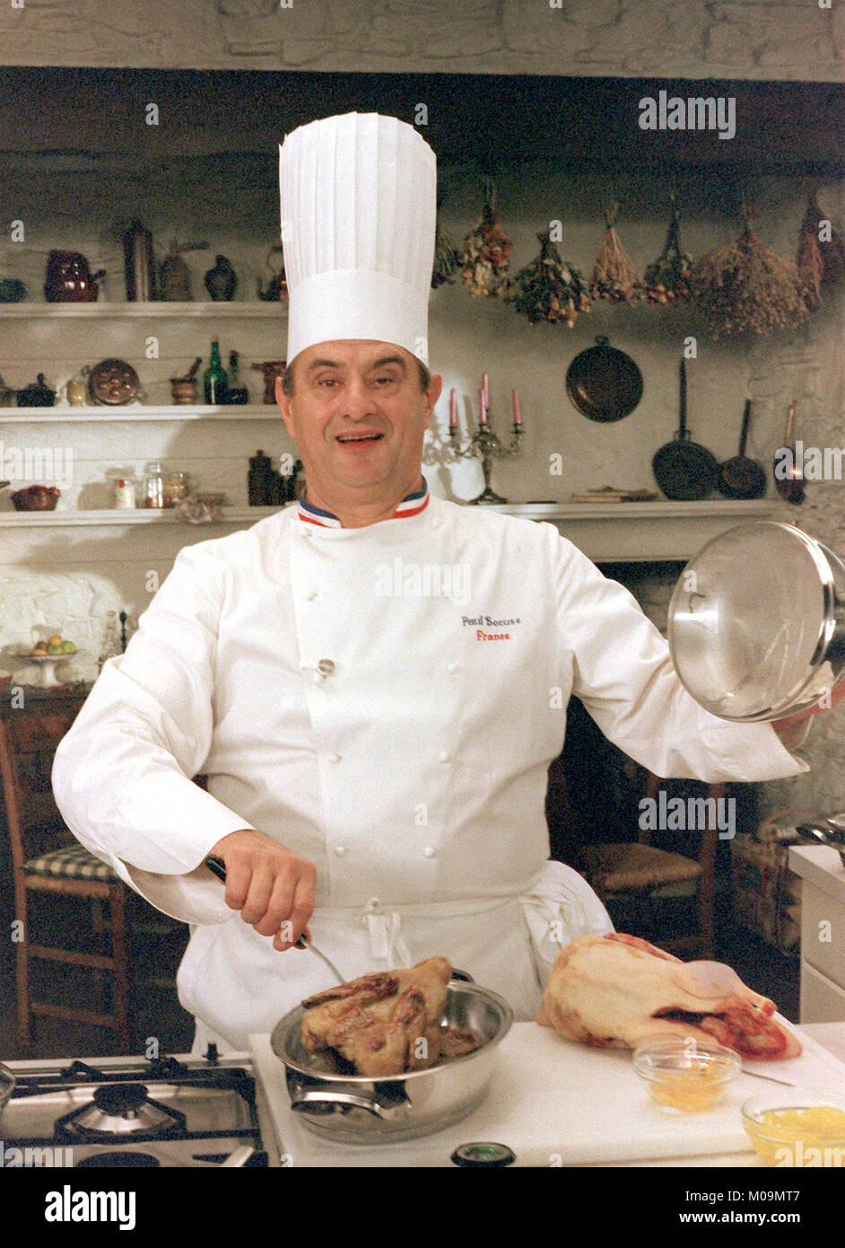An archive photo from 24 November 1987 shows French chef Paul Bocuse ...