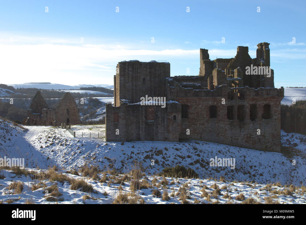 Crichton Castle, Midlothian. 20th Jan, 2017. UK Weather. Crichton ...