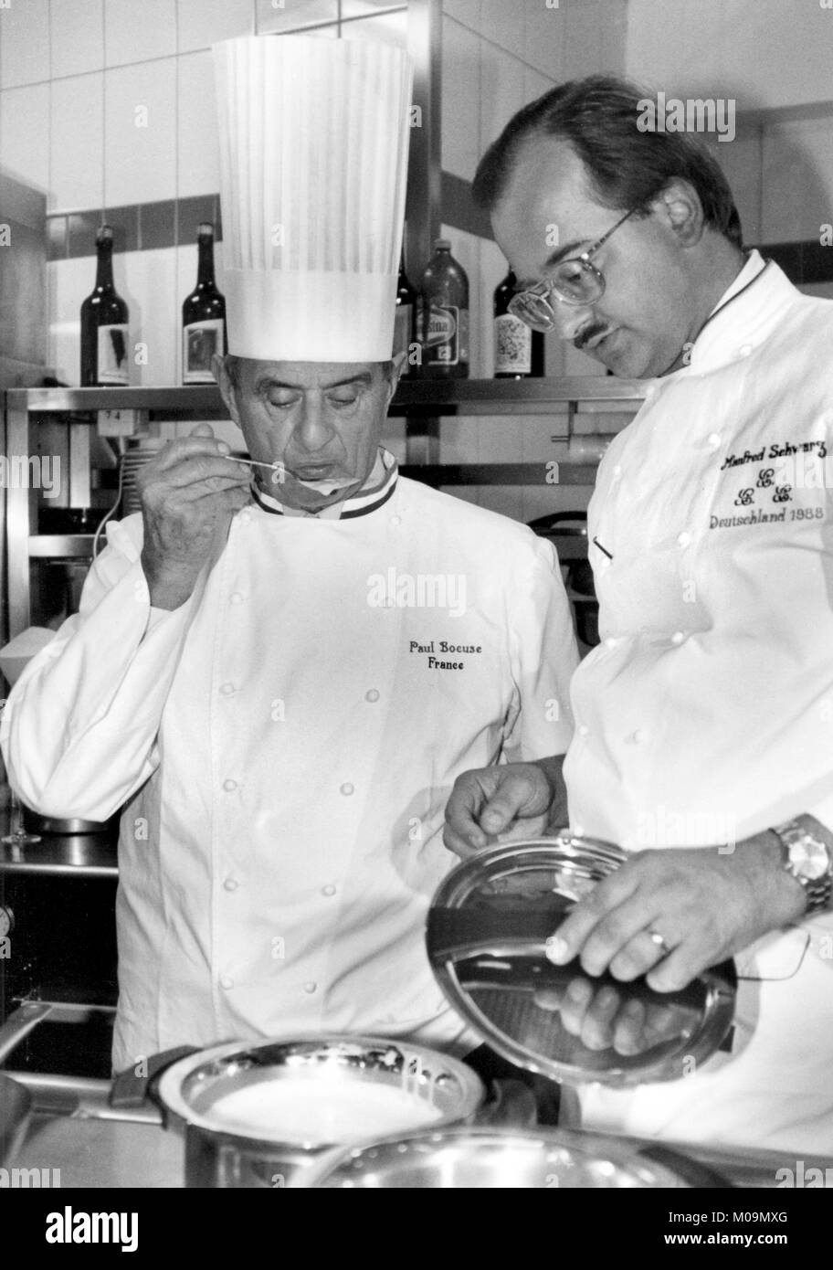 An archive photo from 16 February 1984 shows famous French chef Paul ...